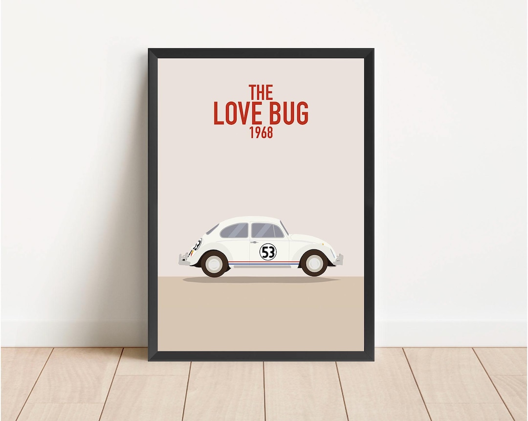 The Love Bug Movie Film Art Decor Poster Movie Art Film Print Herbie - Etsy