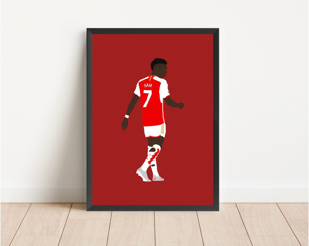 Bukayo Saka Arsenal Football Poster Football Art Decor Print - Etsy