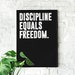 Jocko Willink Discipline Equals Freedom | Motivational Wall Art, Poster ...