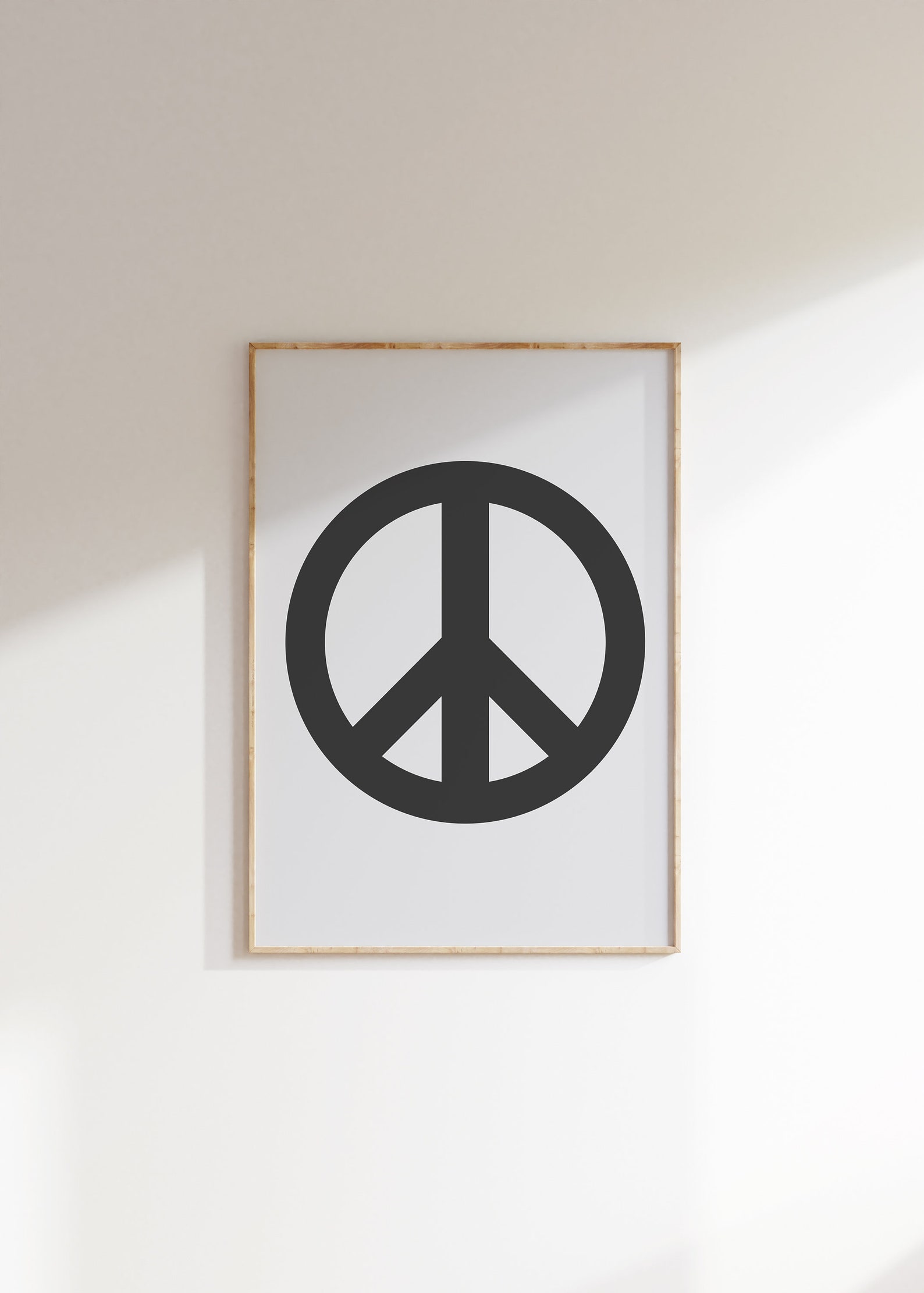 Peace Poster | Peace Print, Minimalist, Office Wall Art, Home Décor ...