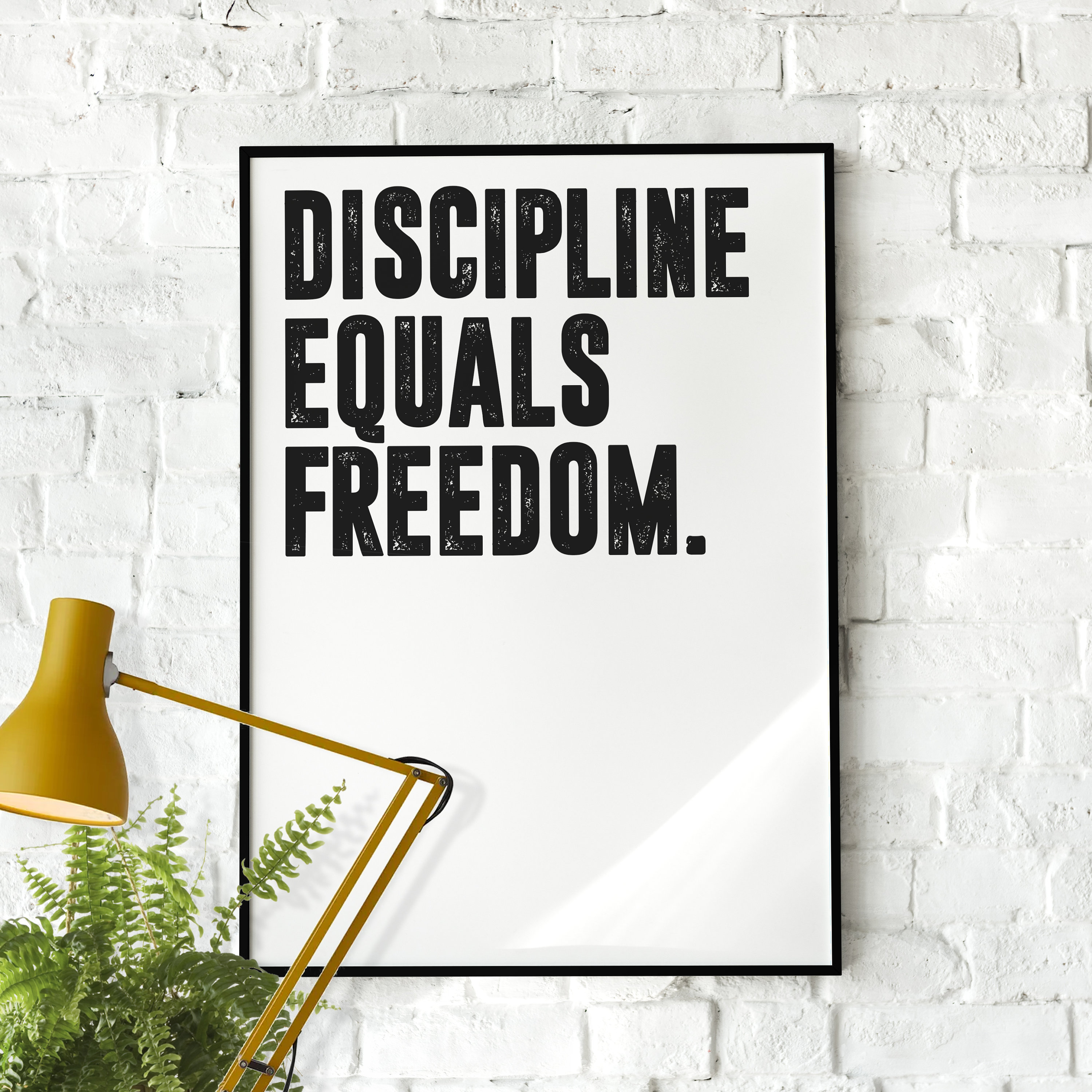 Jocko Willink Discipline Equals Freedom | Motivational Wall Art, Poster ...