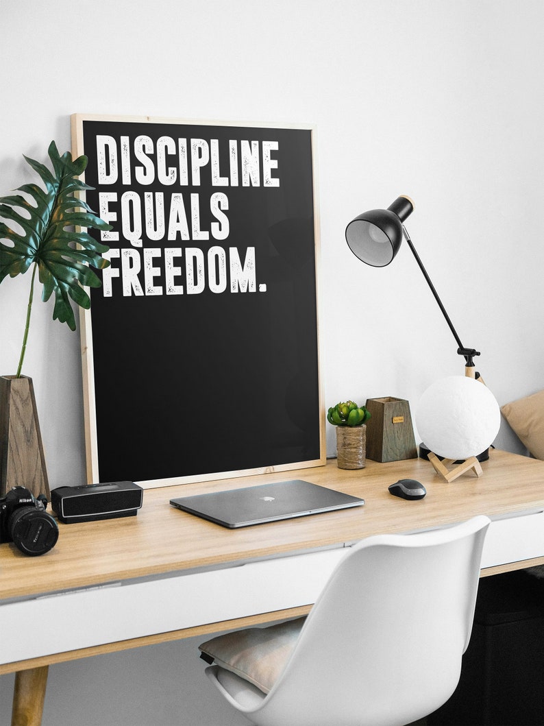 Jocko Willink Discipline Equals Freedom | Motivational Wall Art, Poster ...