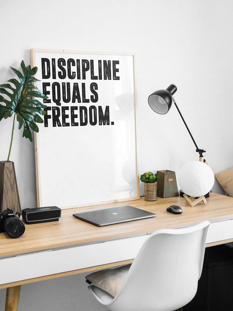 Jocko Willink Discipline Equals Freedom | Motivational Wall Art, Poster ...