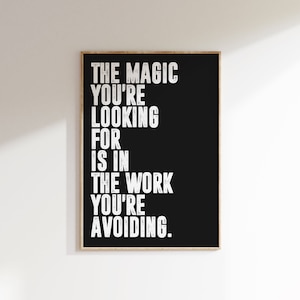 Chris Williamson the Magic You're Looking for Quote Motivational Poster ...