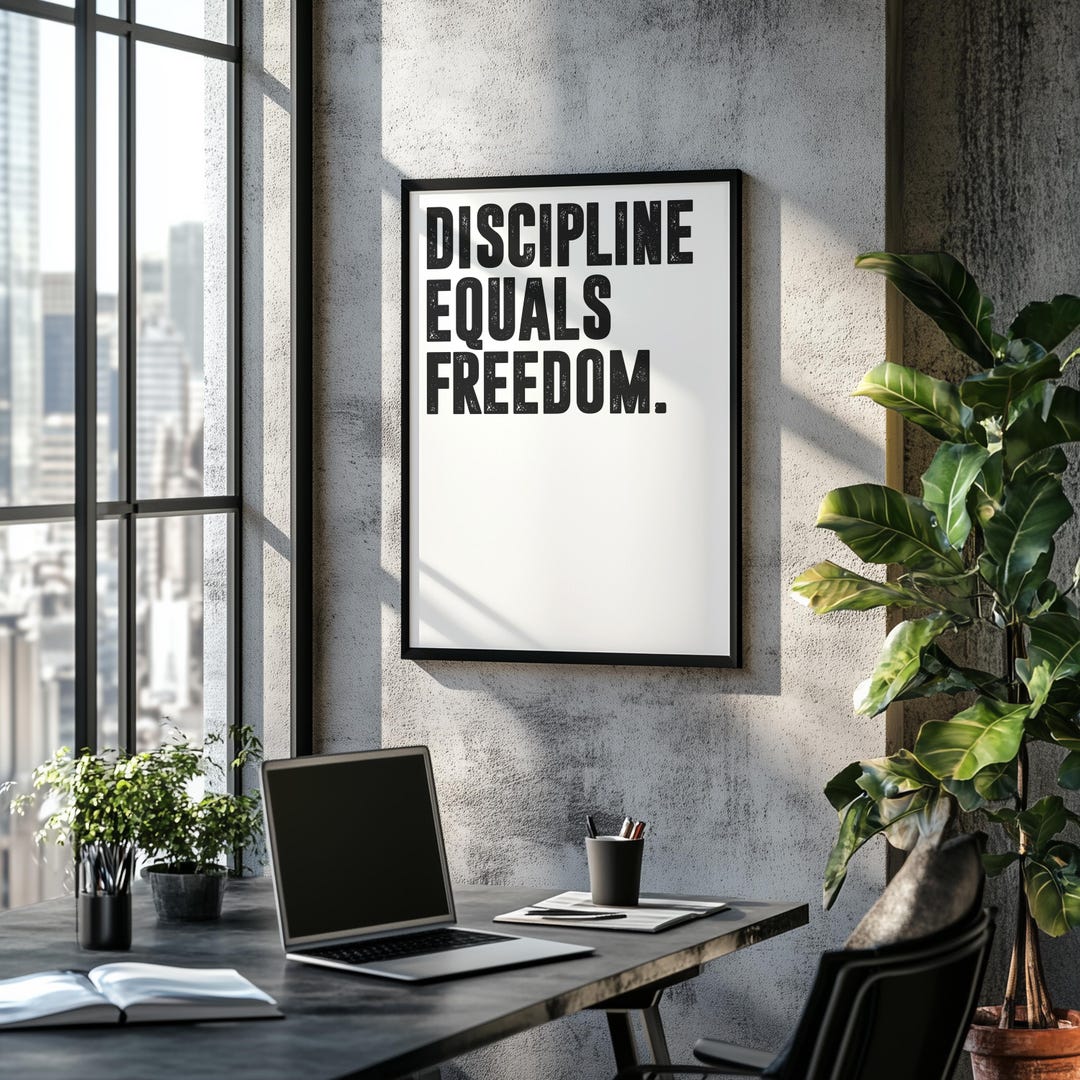 Jocko Willink Discipline Equals Freedom | Motivational Wall Art, Poster ...