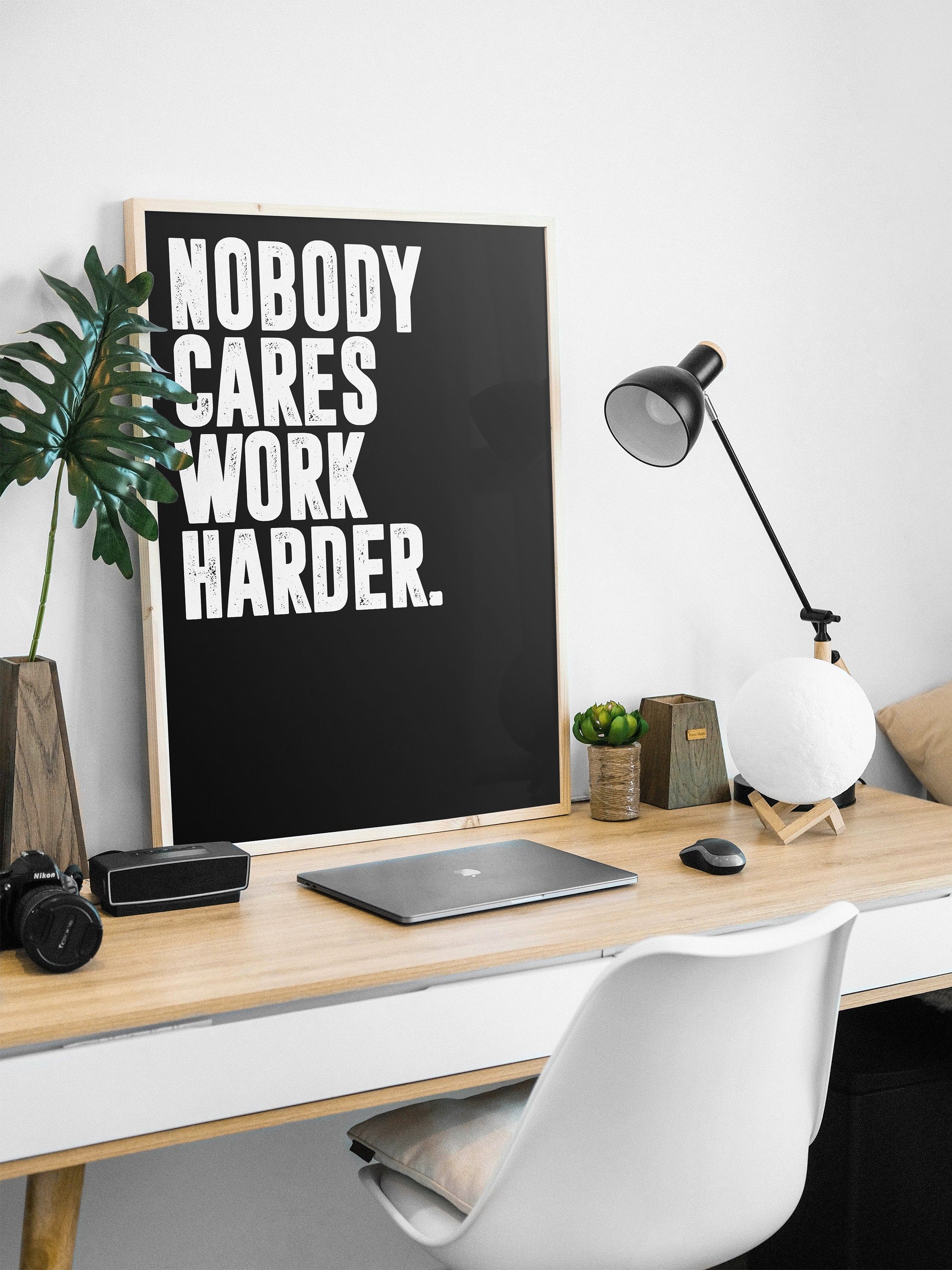 Jocko Willink Nobody Cares Work Harder Motivational Poster, Wall Art ...