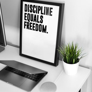 Jocko Willink Discipline Equals Freedom | Motivational Wall Art, Poster ...