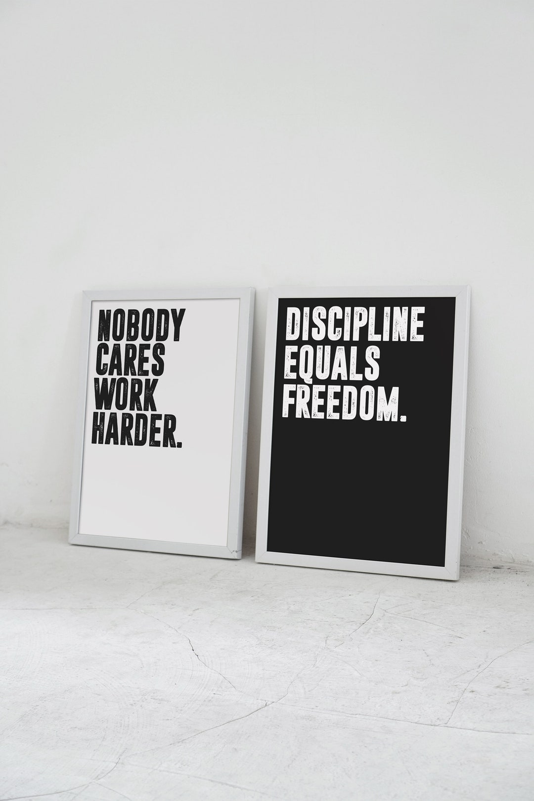 Jocko Willink Set of 2 Motivational Posters | Nobody Cares Work Harder ...