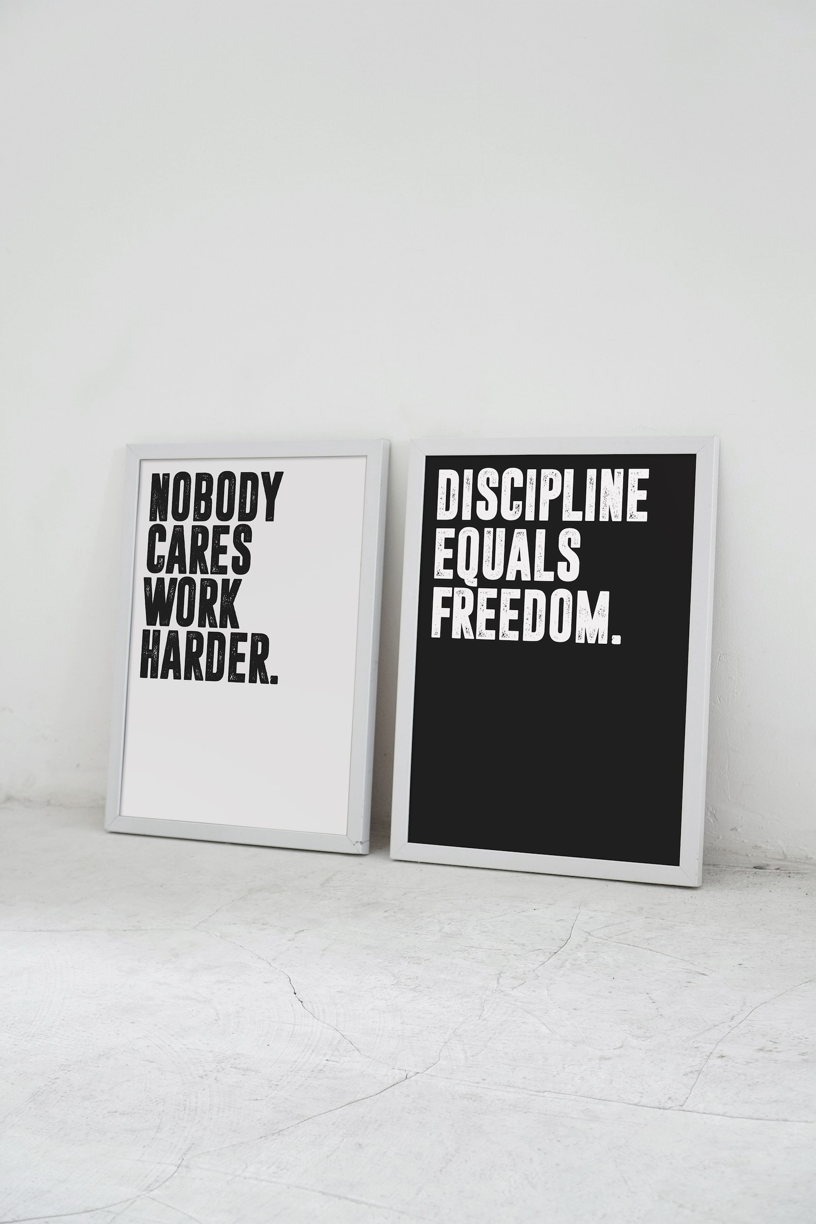 Jocko Willink Set of 2 Motivational Poster | Nobody Cares Work Harder ...