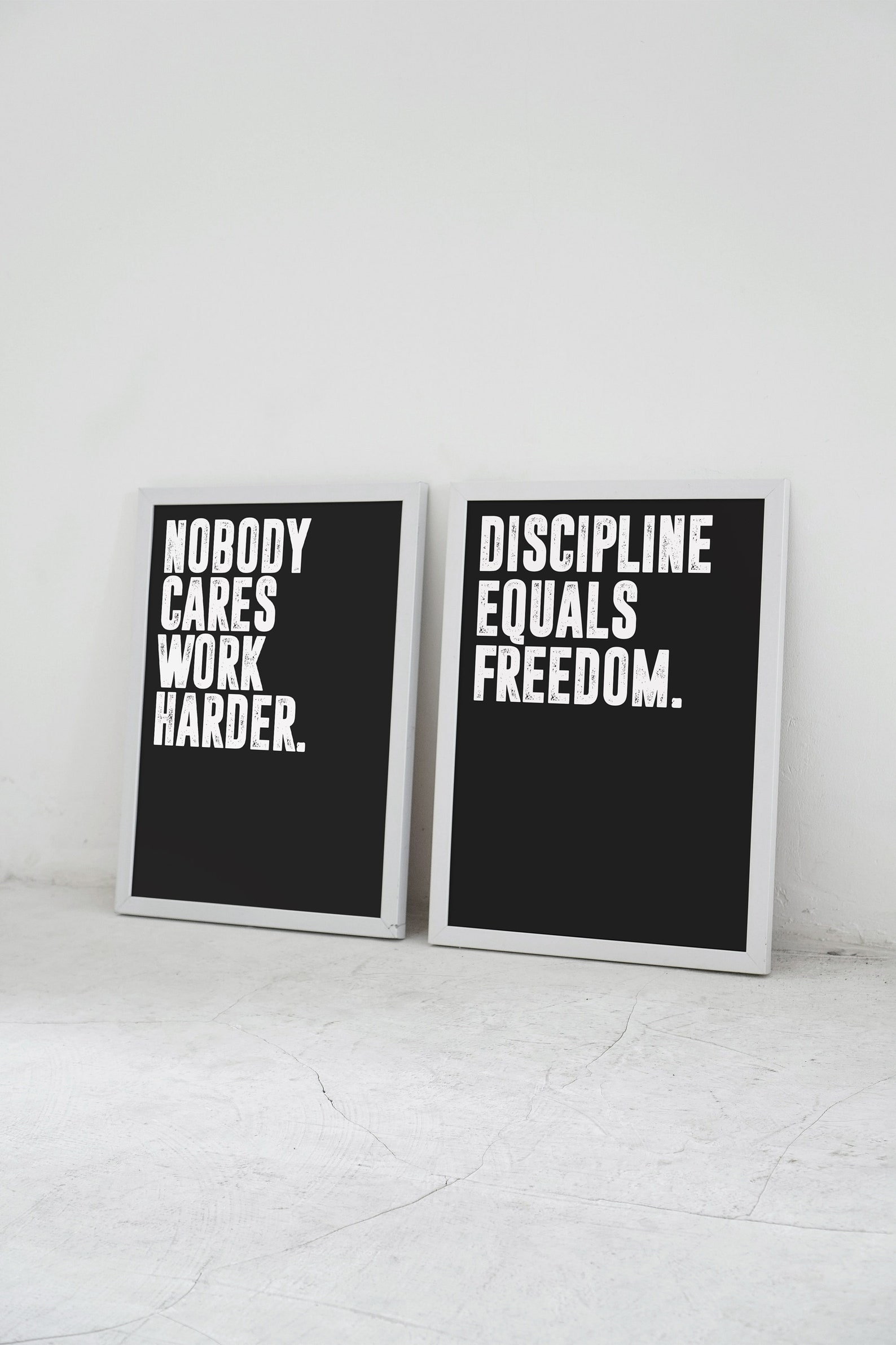 Jocko Willink Set of 2 Motivational Poster Nobody Cares Work Harder ...