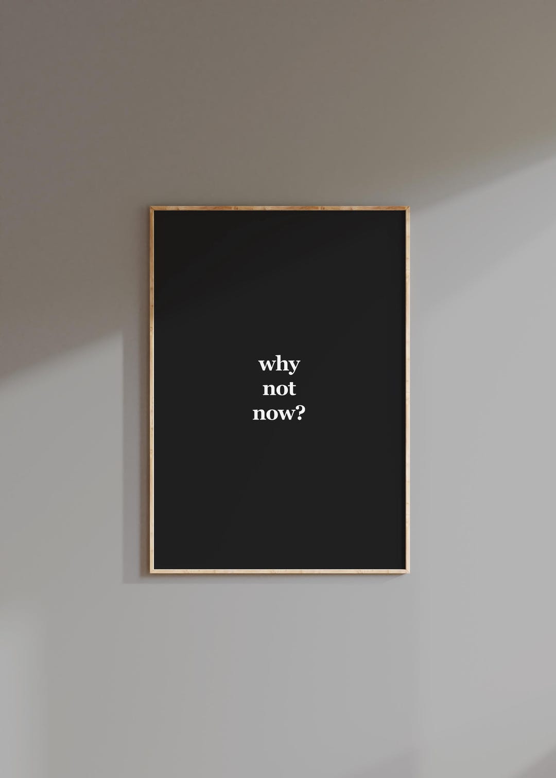 Why Not Now? | Motivational Poster, Wall Art, Discipline, Home Office ...