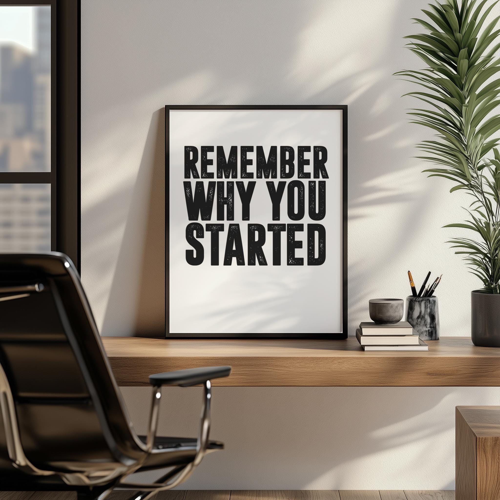 Remember Why You Started | Motivational Poster, Inspirational Wall Art ...