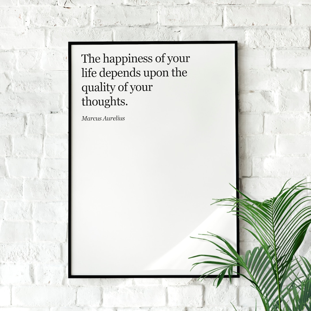 Marcus Aurelius Poster | Stoic Art Print, Marcus Aurelius Quote Print ...