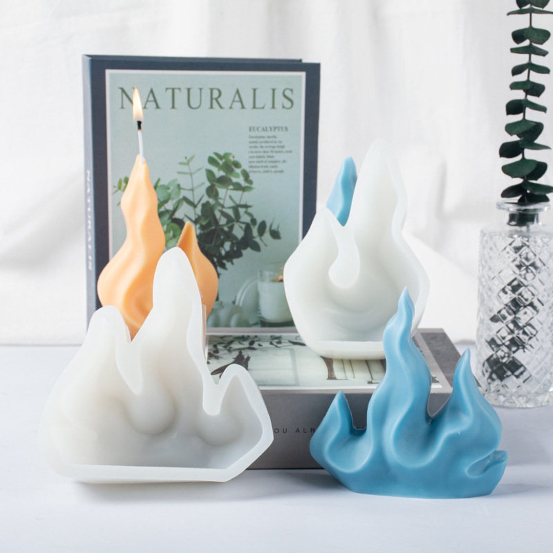 Flame Moldcoral Candle Moldfood Grade Siliconecandle - Etsy