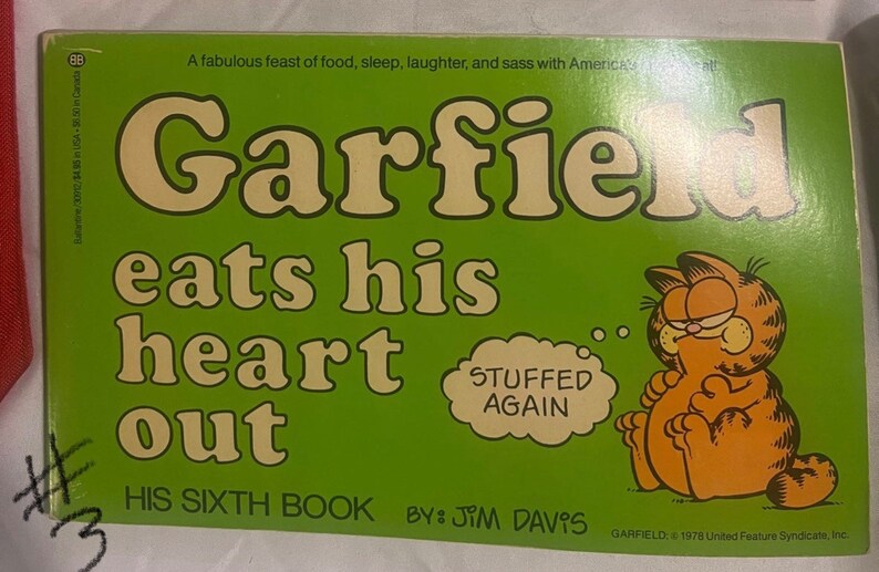 Vintage Garfield Office/ School Supplies, Bag, Pencil Toppers, Class of ...