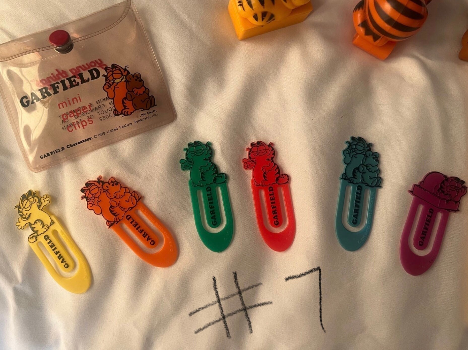 Vintage Garfield Office/ School Supplies Bag Pencil Toppers - Etsy