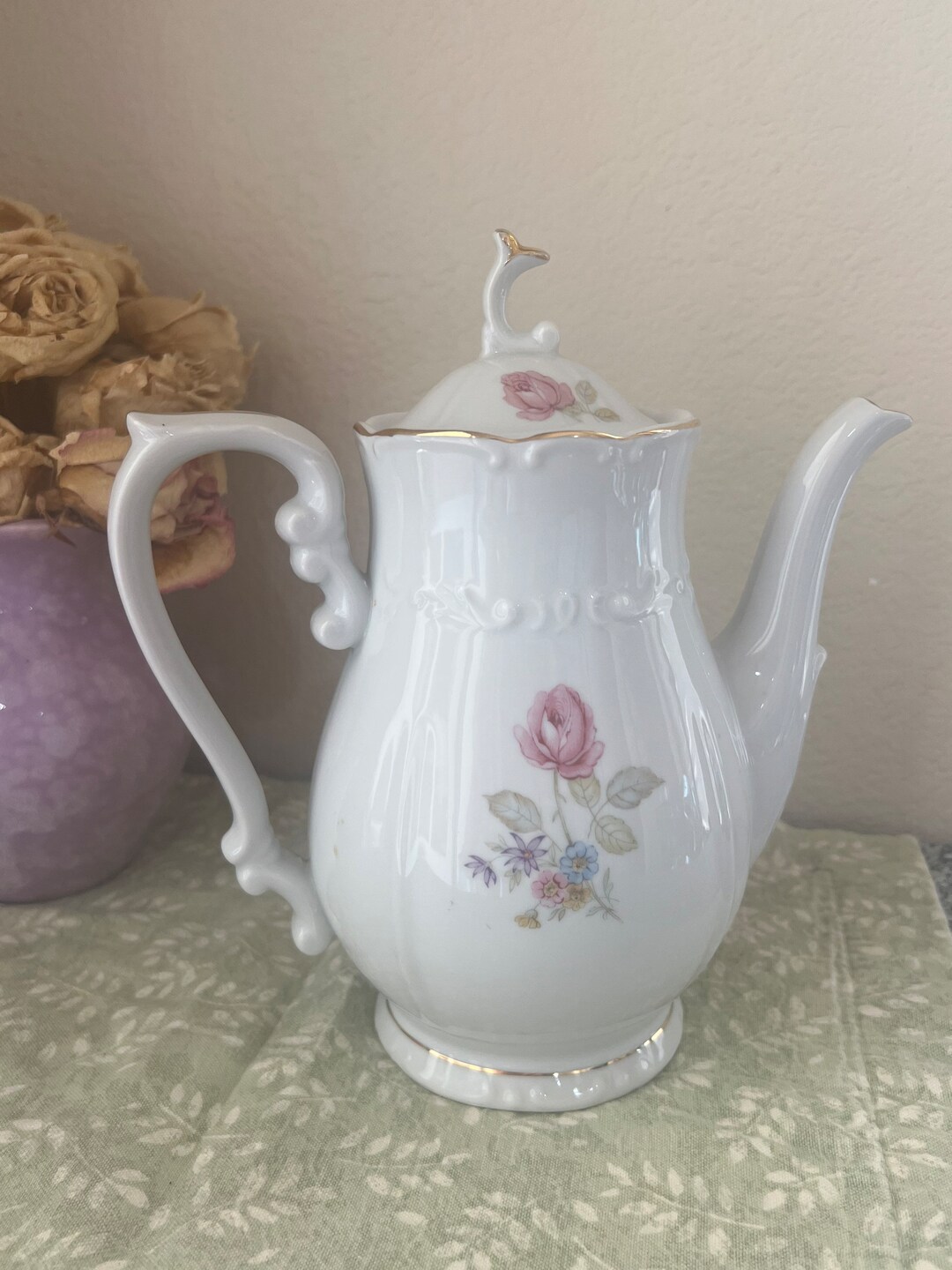 Ceramic Floral Tea Pot Vienna Woods - Etsy