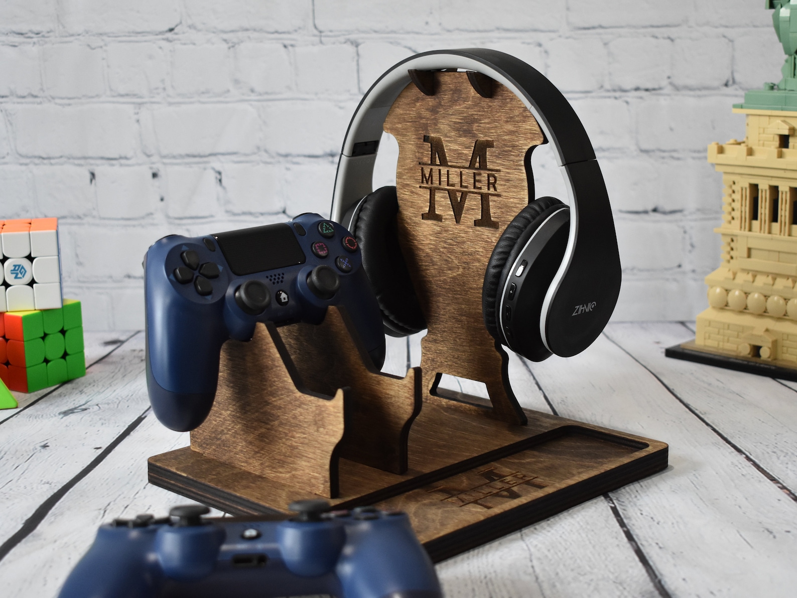Headphones and Controller Stand, Gaming Décor, Headset Stand ...
