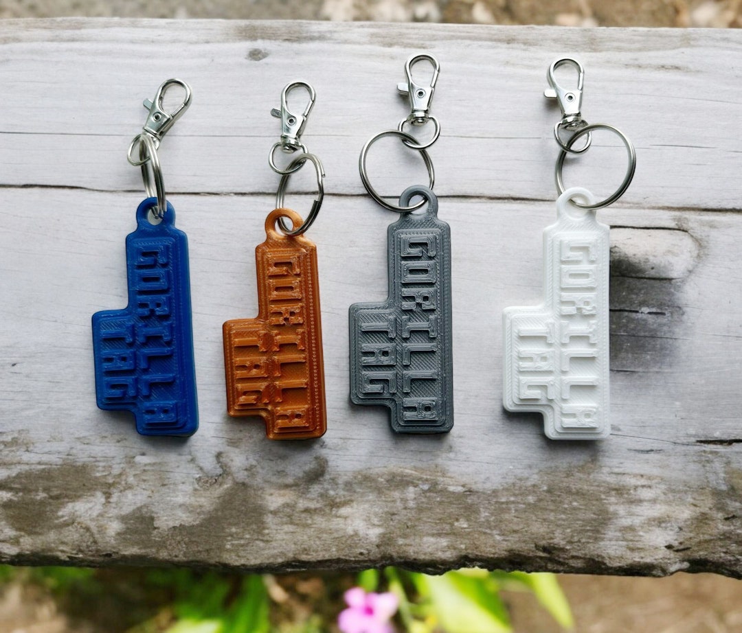 Gorilla Tag Keychain, Gorilla Tag Video Game Character, 3D Printed ...