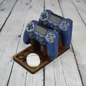 Wooden Controller Stand, Personalized Gift for Him, Gaming Controller ...