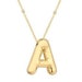 Customized Initial Bubble Letter Necklace, 925 Sterling Silver Balloon ...