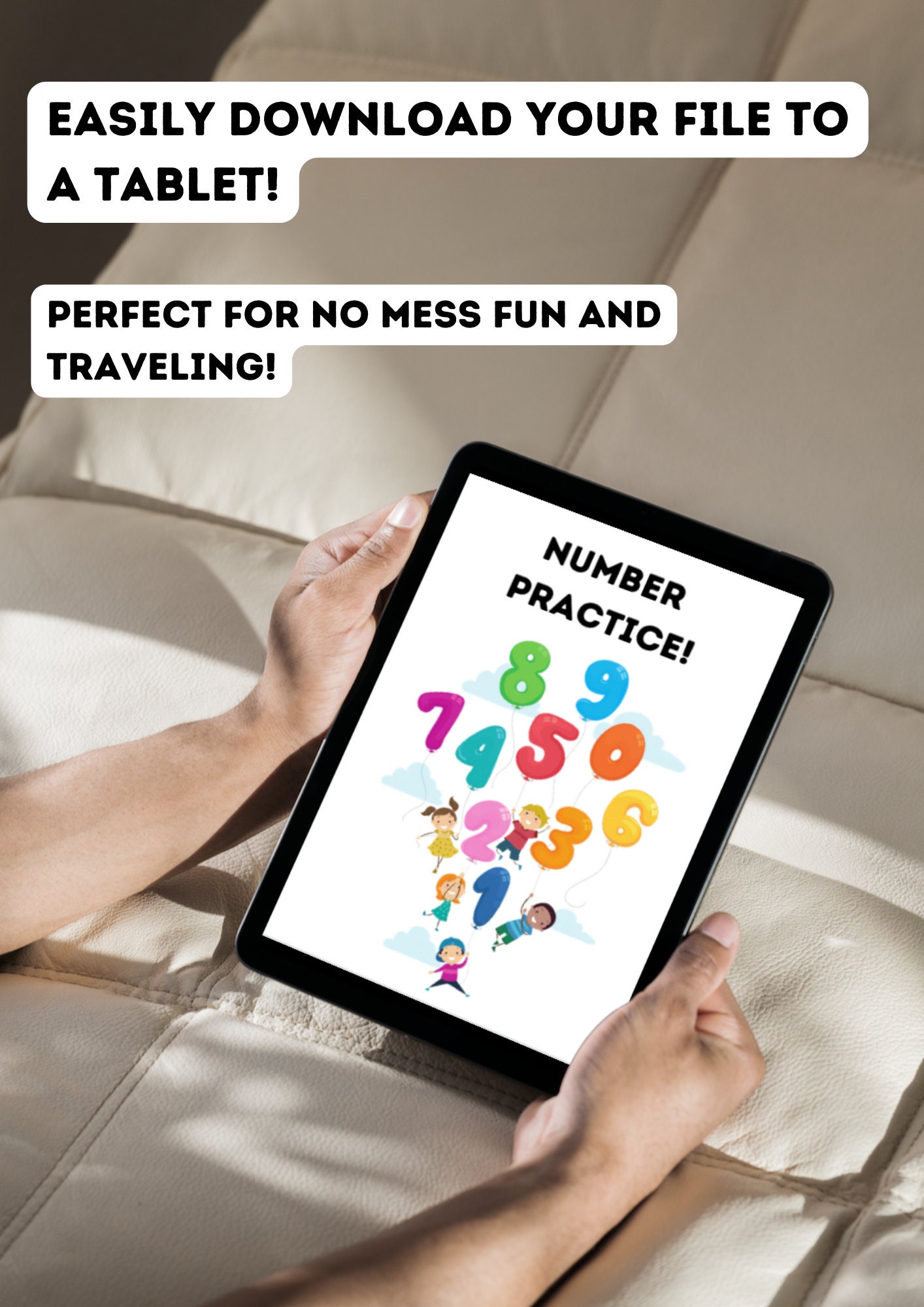 Children's Printable Number Practice Book Pages, Digital Download, 1-10 ...