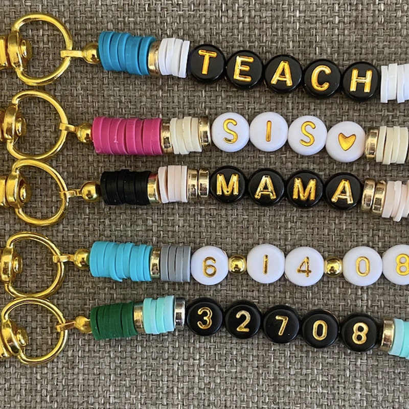 Beadable Clay Keychain - Etsy