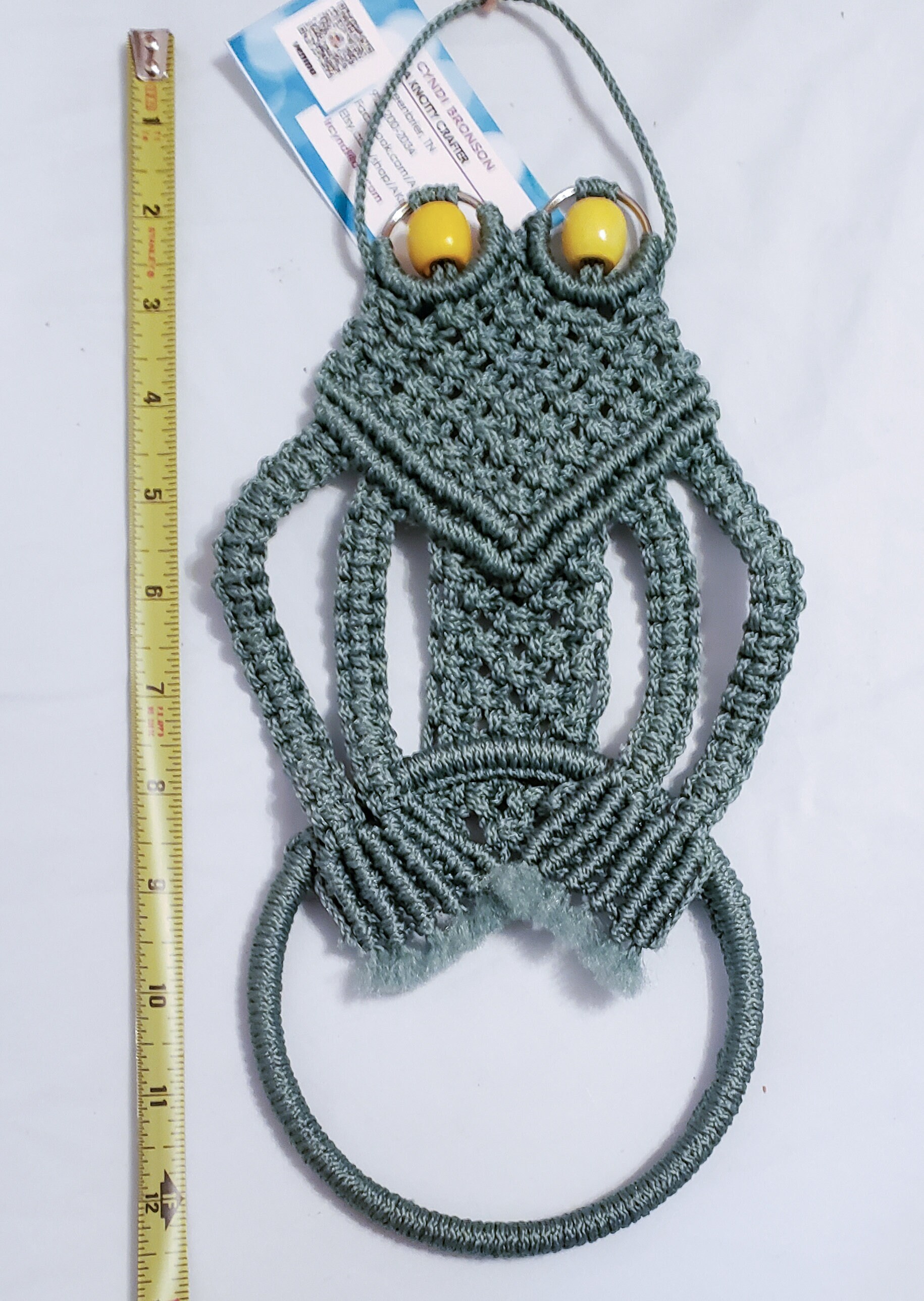 Macrame Frog Wall Hanging - Etsy