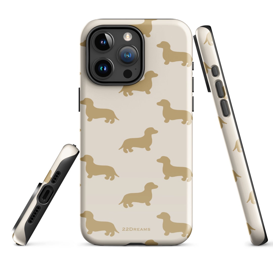 Hardcase Iphone® Mobile Phone Case Dachshund Dog Gold Beige - Etsy