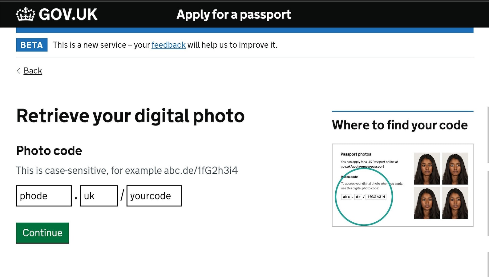 UK Passport Photo Code | Guaranteed Biometric Approval (digital ID ...