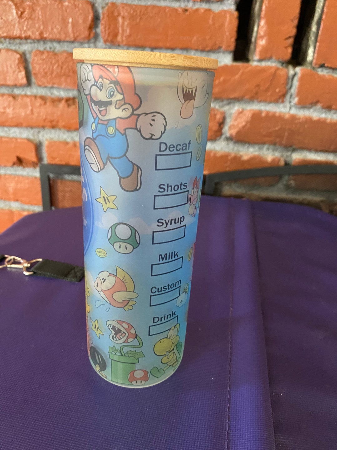 Mario Starbucks Cup - Etsy
