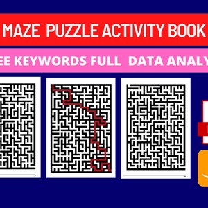 Endless Mazes 100 Maze Puzzle Printable Book Medium Maze Puzzles for ...