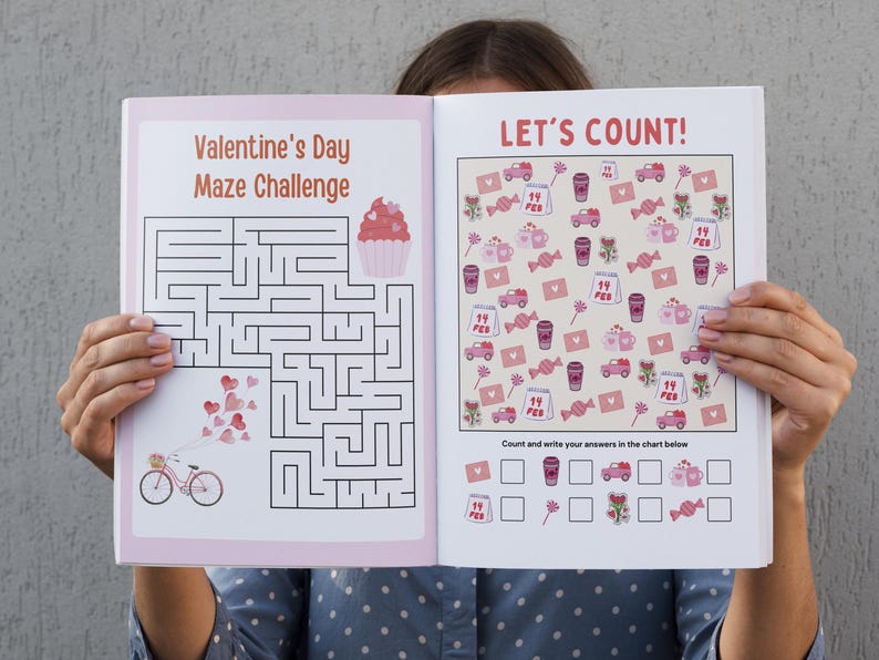 Valentine's Day Couple's Activity Book - Etsy