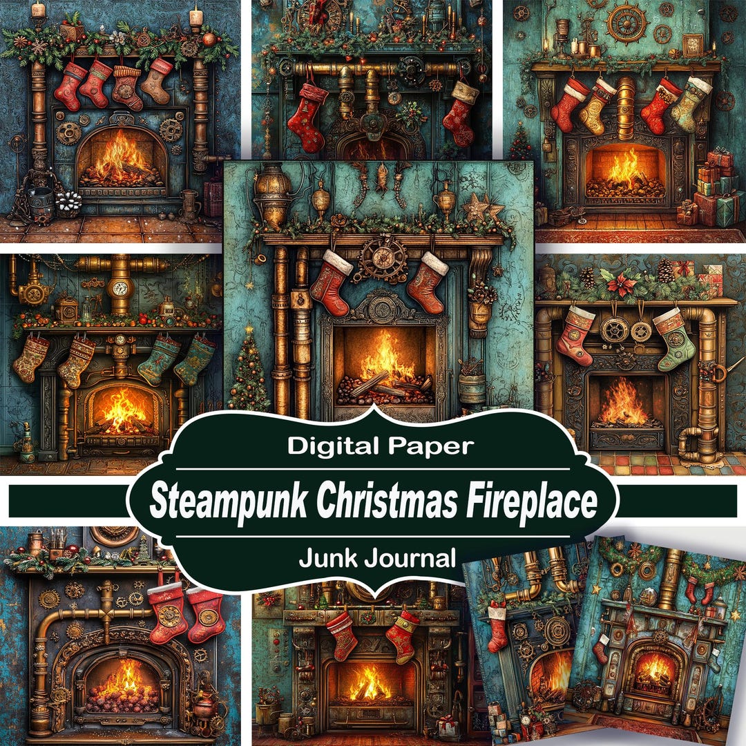 Steampunk Christmas Fireplace - Etsy