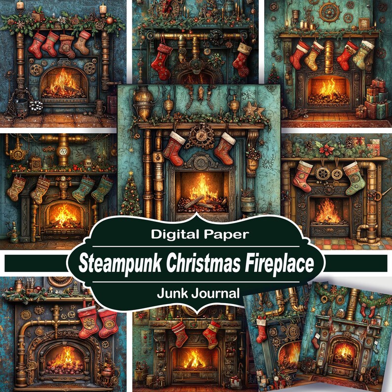 Steampunk Christmas Fireplace - Etsy