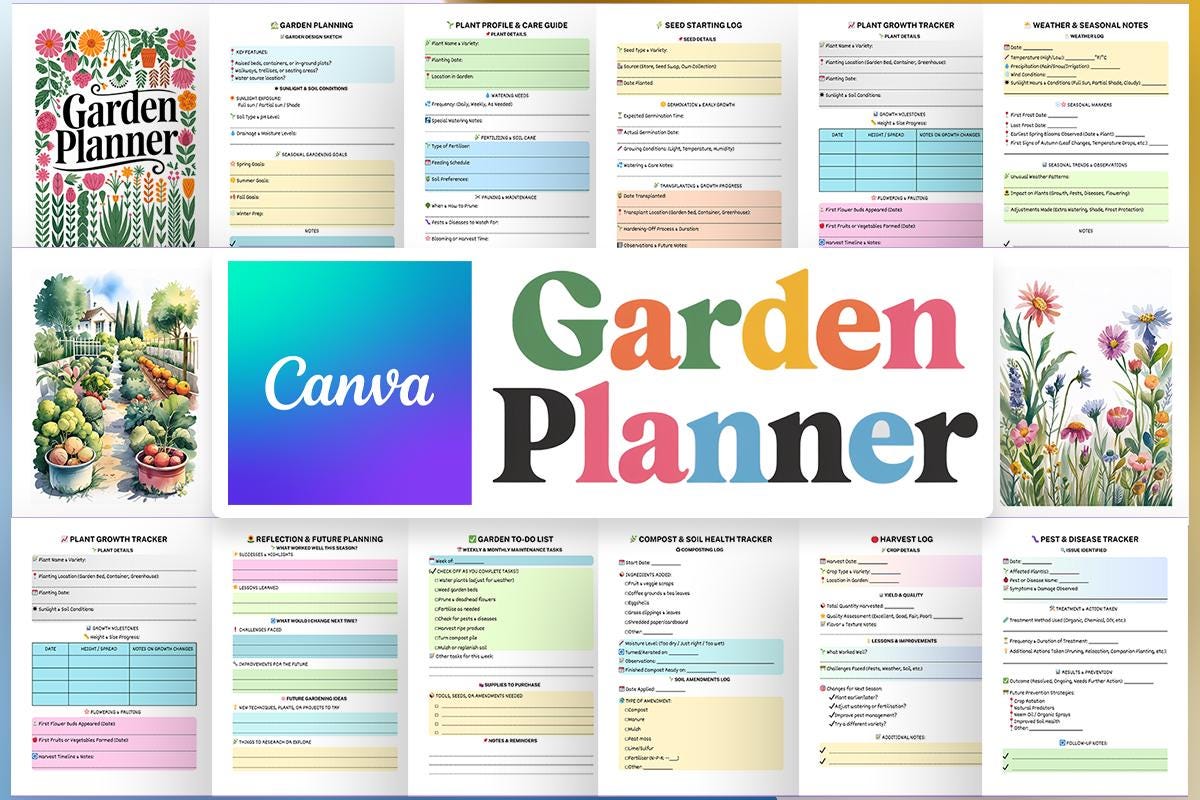 Garden Planner - Etsy