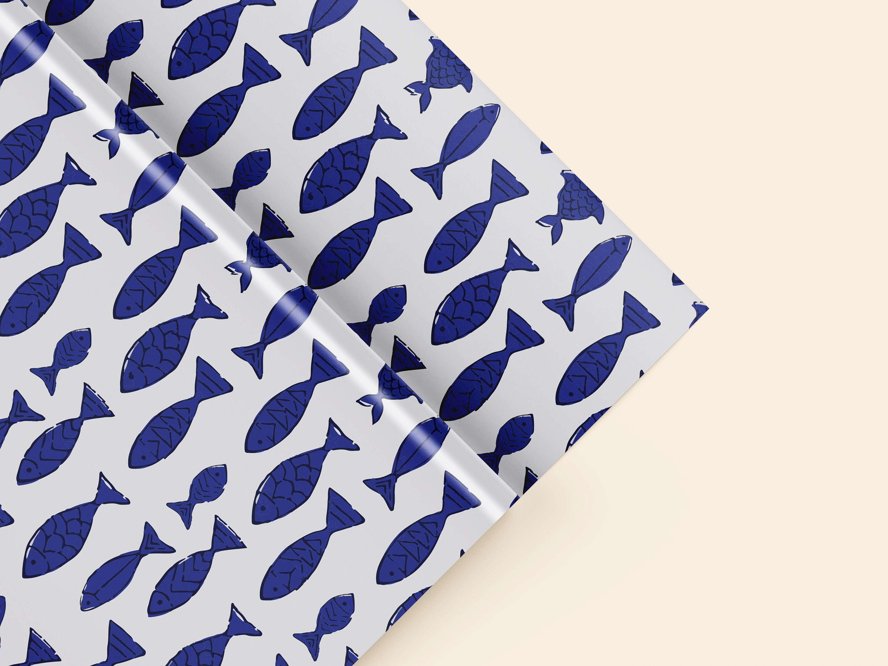 Indigo Block Print Digital Paper Seamless Pattern Digital Download ...