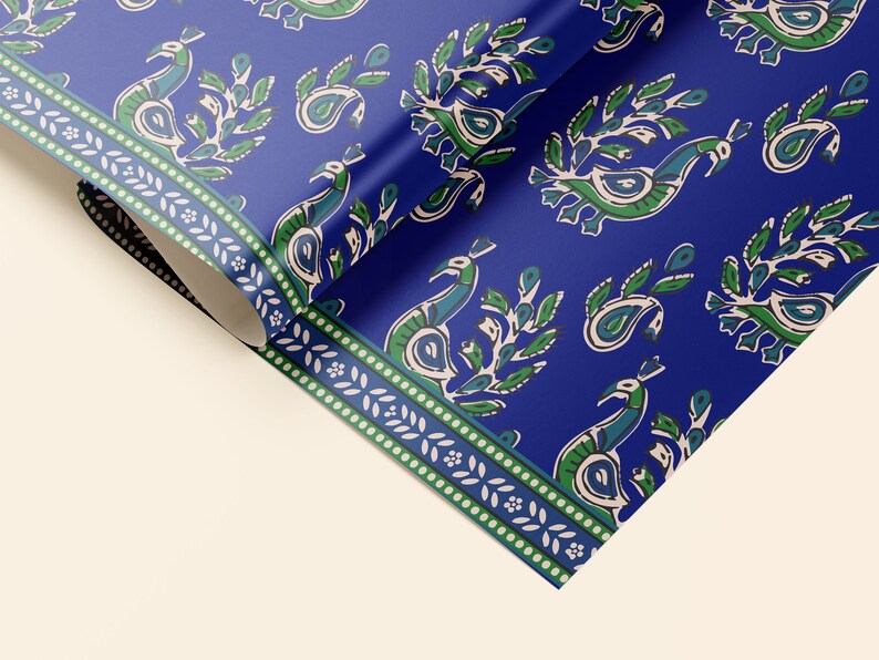 Indigo Block Print Digital Paper Seamless Pattern Digital Download ...