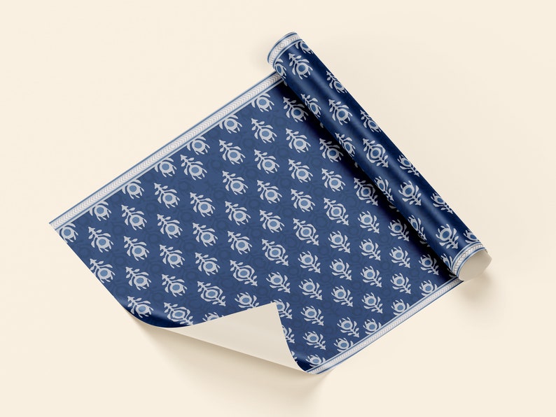 Indigo Block Print Digital Paper Seamless Pattern Digital Download ...