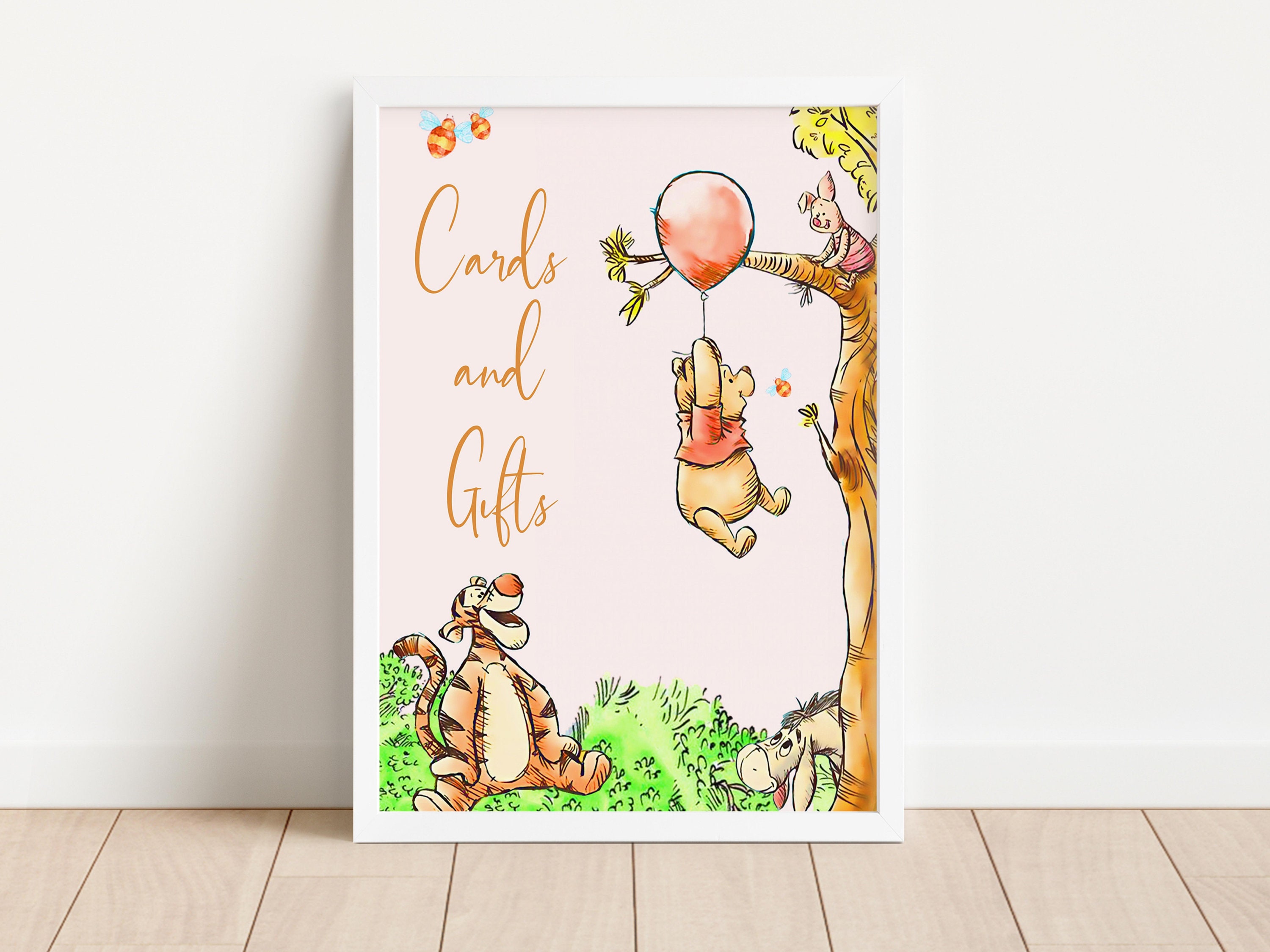 Classic Winnie the Pooh Cards and Gifts Sign , Printable Cards and ...