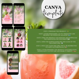 Girls Trip Itinerary, Itinerary Template, Travel Itineray, Birthday ...