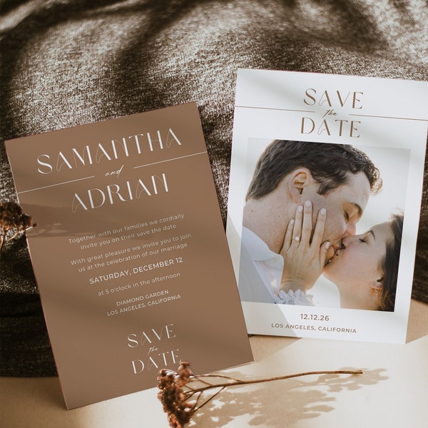 Simple Save the Date - Etsy