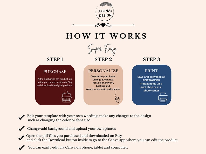 Photo Arch Calendar Proposal Card Template Canva Will You Be - Etsy