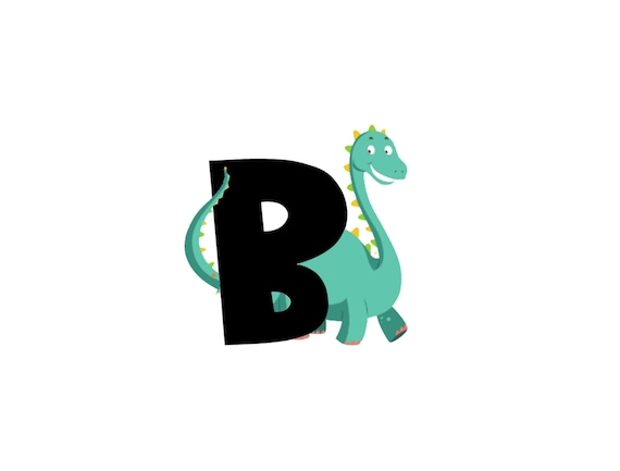 Brachiosaurus: Letter B Dino Alphabet Series | Etsy