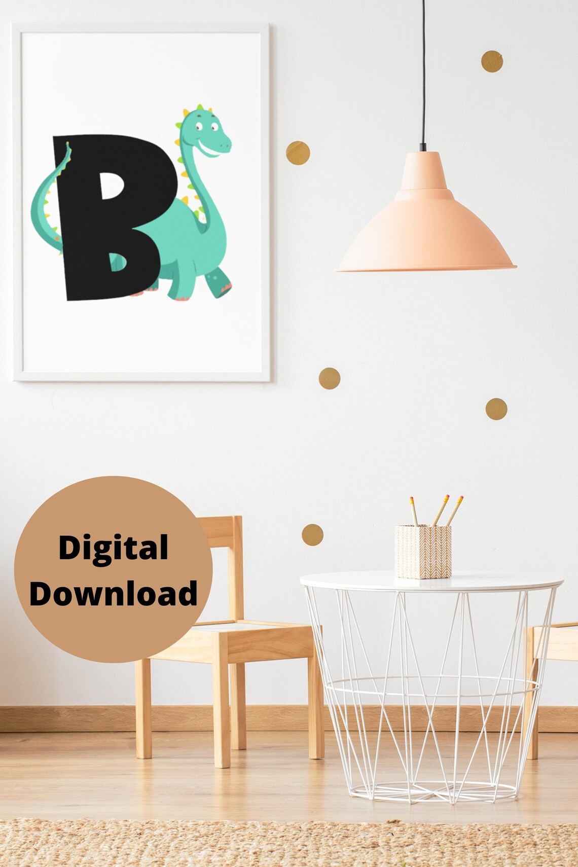 Brachiosaurus: Letter B - Dino Alphabet Series - Etsy
