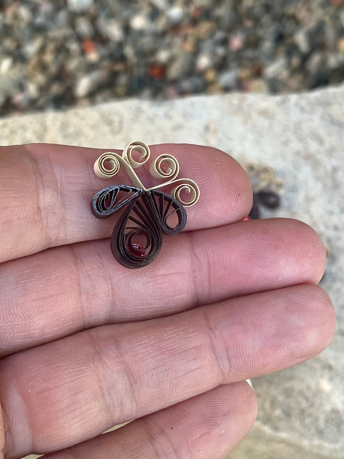 6 Reindeer Heads Quilled Reindeer Paper Reindeer Handmade - Etsy