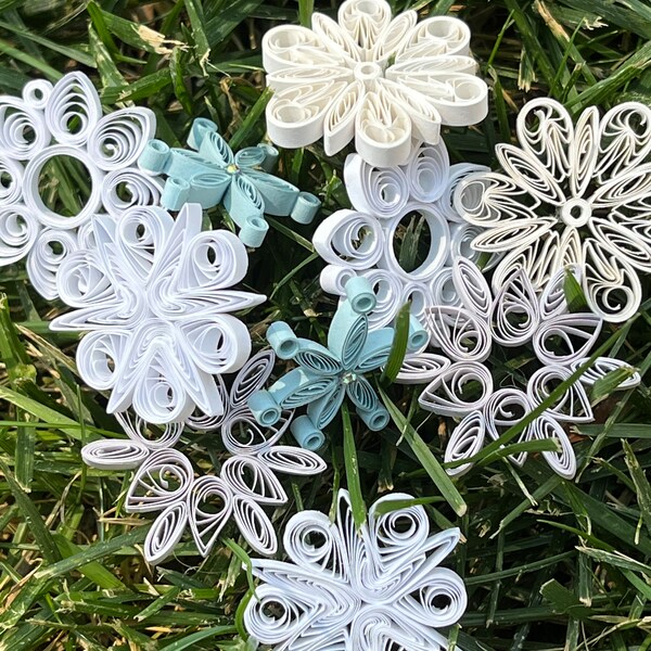 Quilled Snowflakes - Etsy