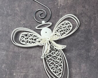 Quilled Angel Christmas Decoration - Etsy