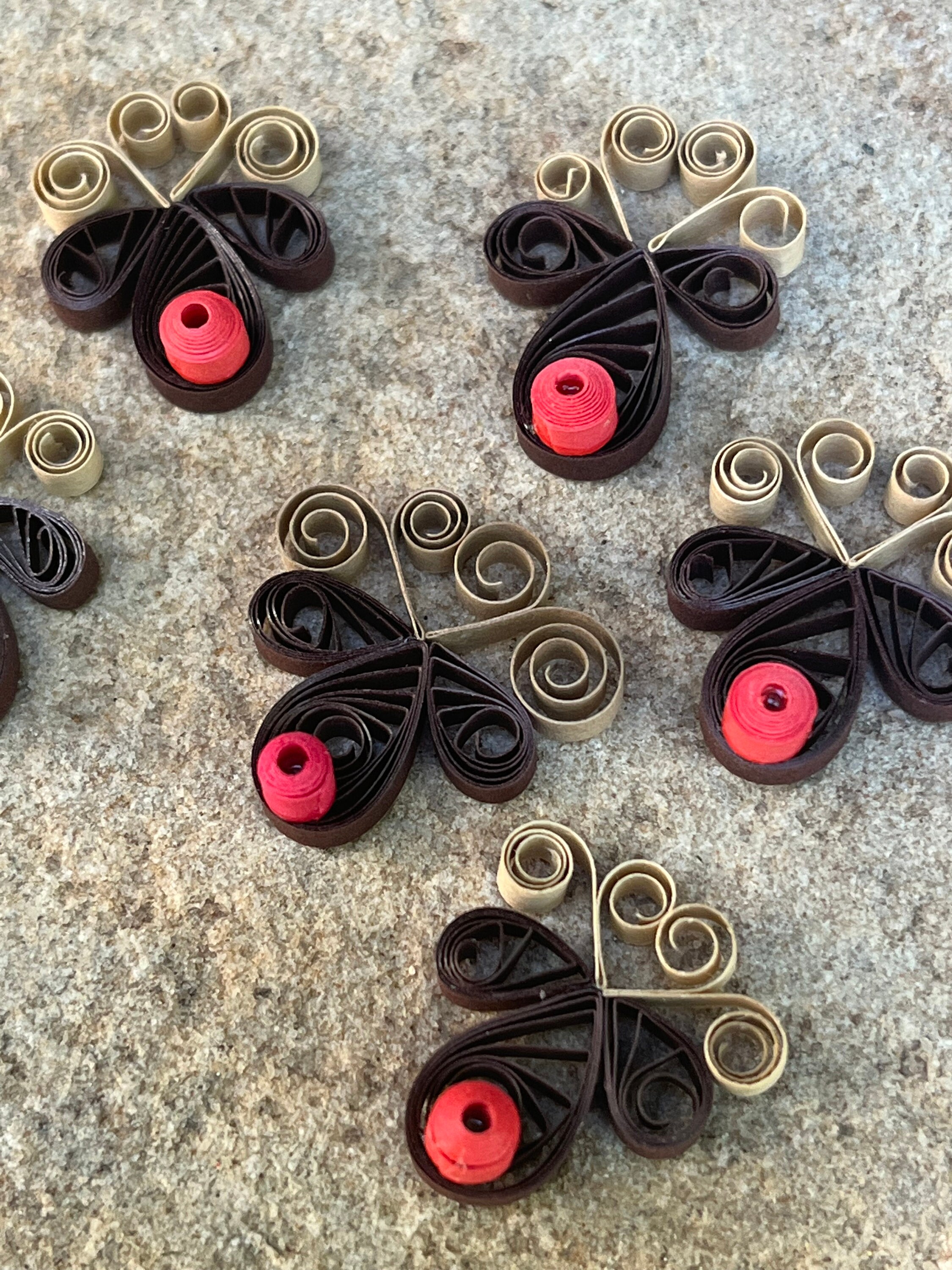 6 Reindeer Heads, Quilled Reindeer, Paper Reindeer, Handmade Reindeer ...