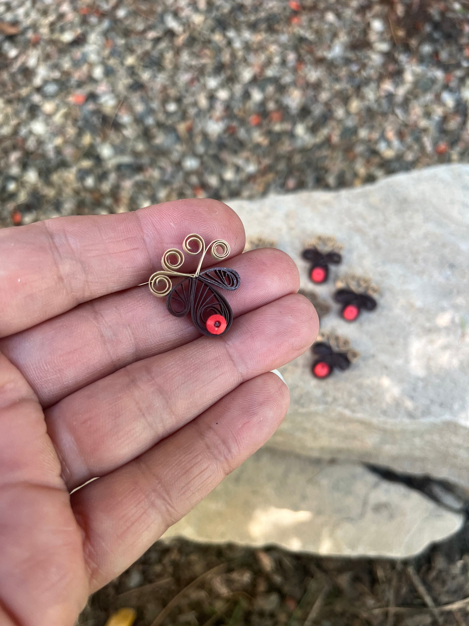 6 Reindeer Heads Quilled Reindeer Paper Reindeer Handmade - Etsy